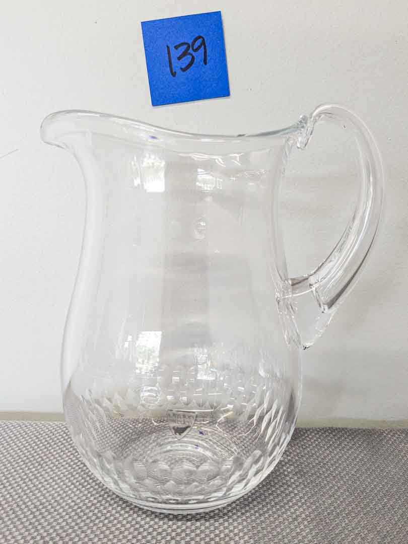 139. Orrefors Pitcher, Kosta Boda Votive, Candle Holder + Art Glass ...