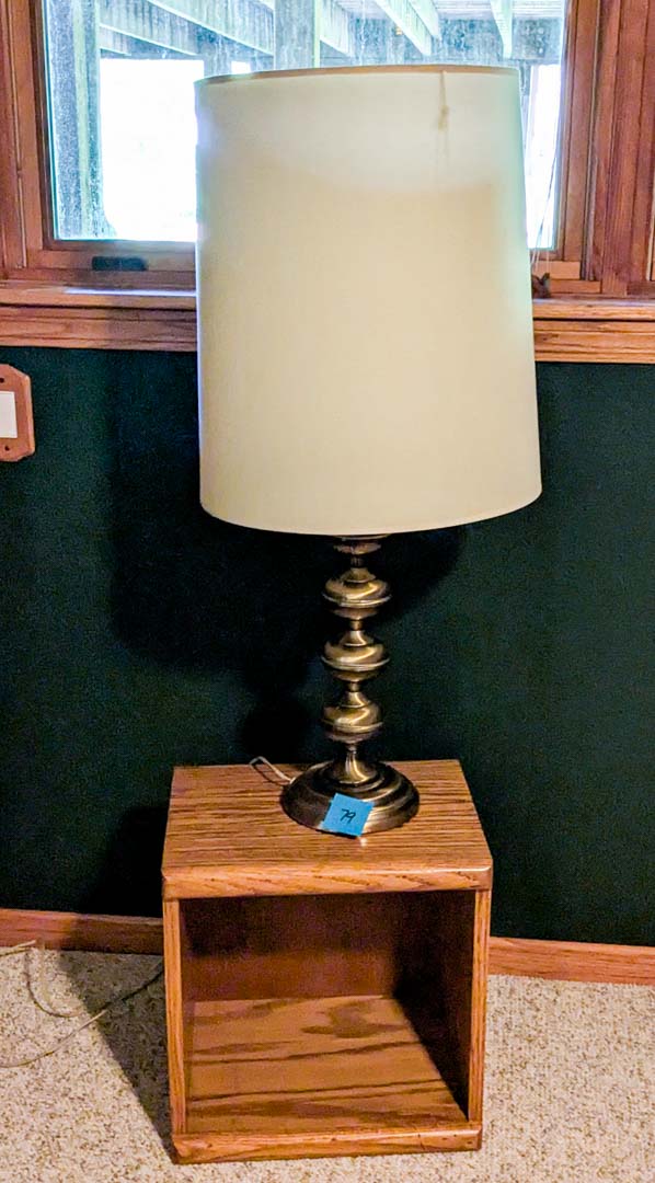 79. End Table + 34″ Lamp – Changing Spaces SRS